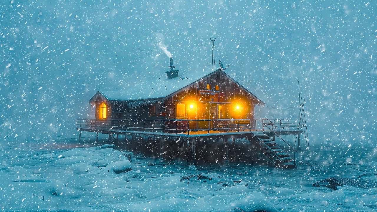 Howling Wind and Snowstorm | Relaxing Snowstorm Sounds | Winter Storm ...