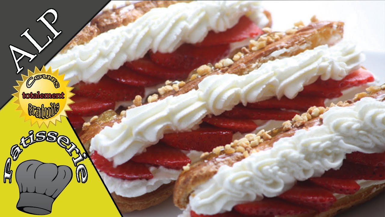 L'éclair chantilly à la fraise - ALP - YouTube