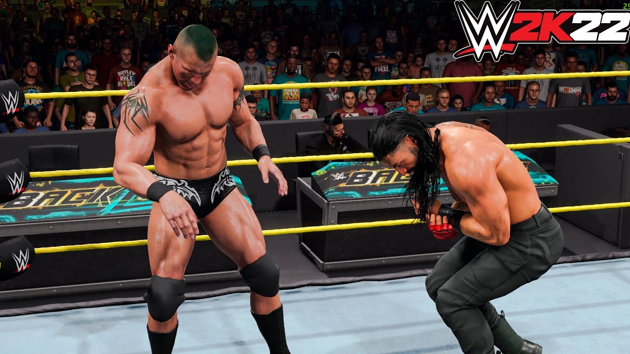 WWE 2K22 Randy Orton'05 VS. Roman Reigns'22 - One On One Match - WWE ...
