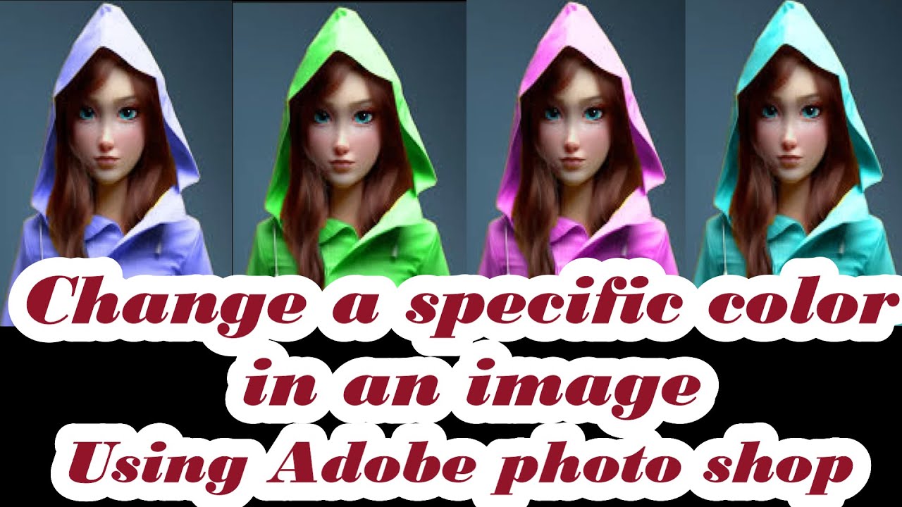 Change a specific color in an image using Adobe Photoshop - YouTube