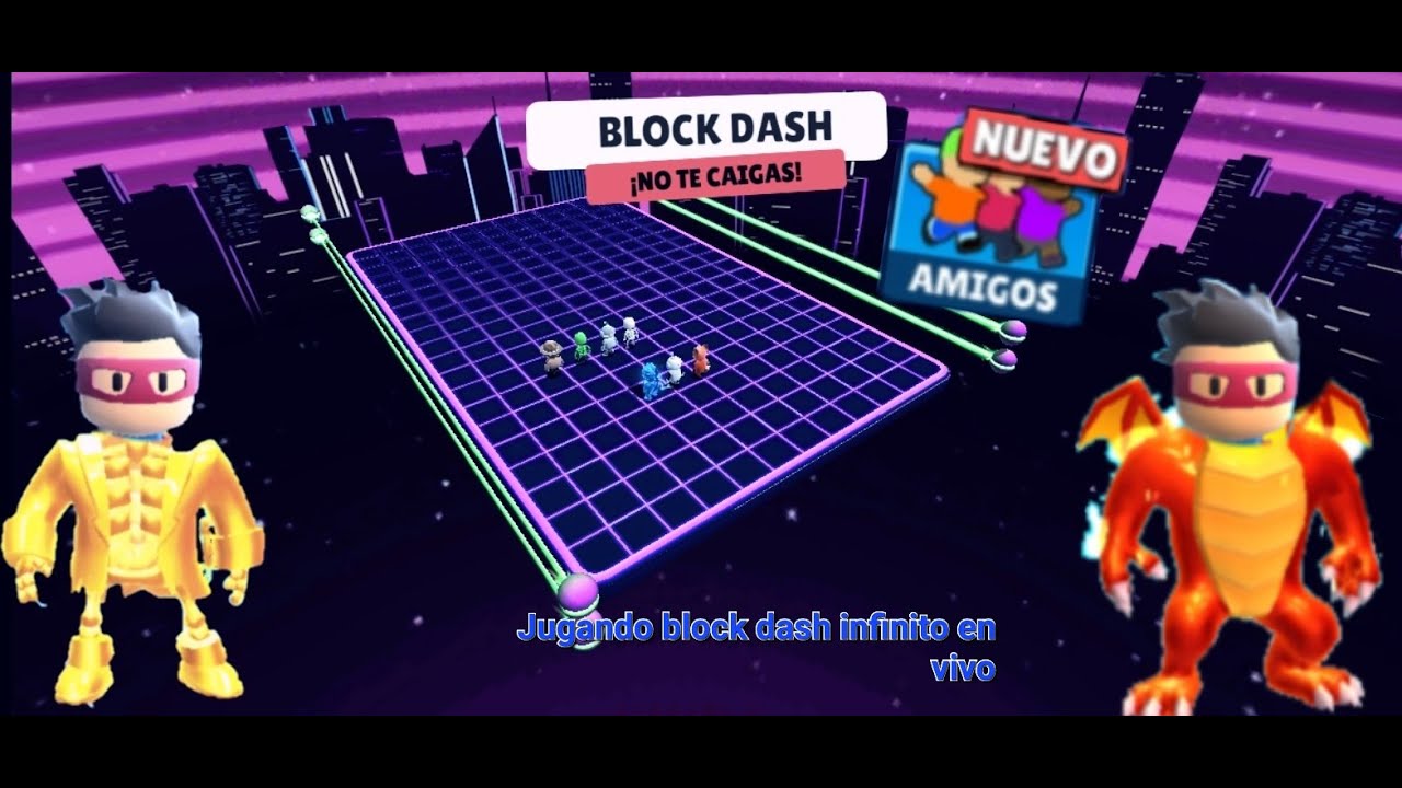 Jugando Block Dash Infinito Con Subs Todo Block Dash - YouTube
