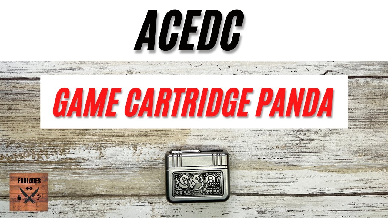 ACEdc Game Cartridge Panda Slider Clicker Fidget Toy. Fablades Full ...