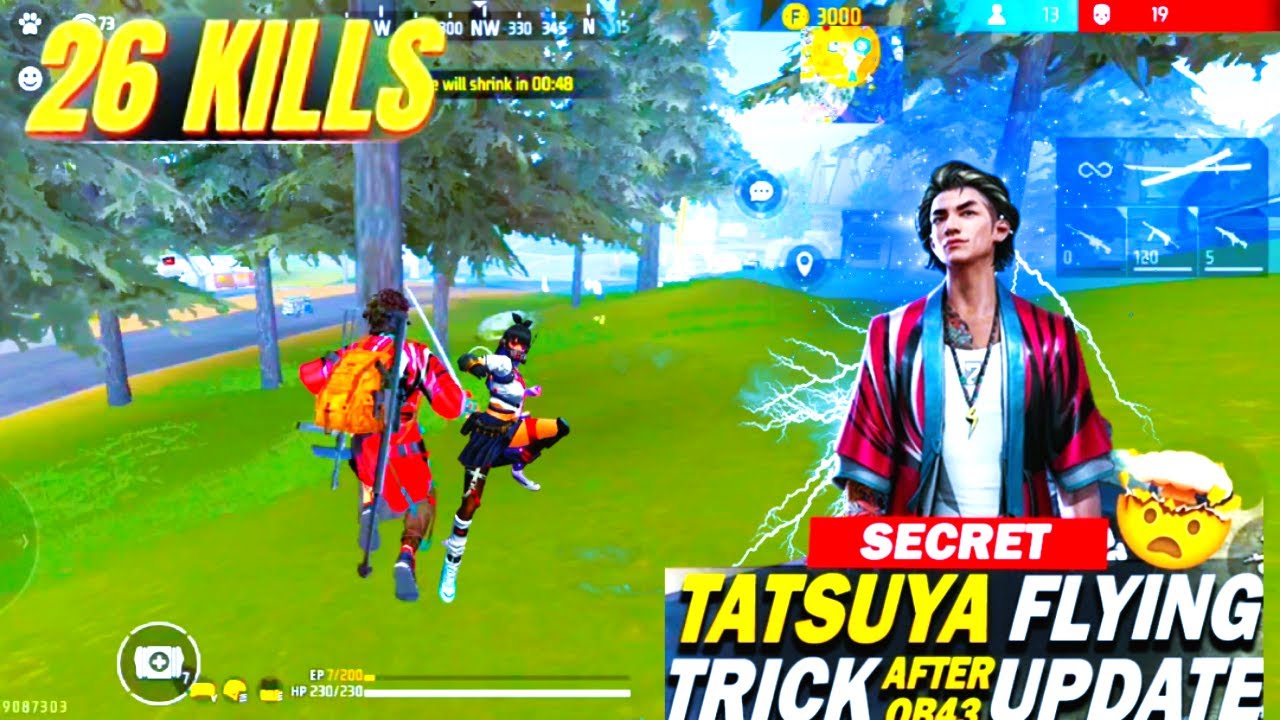 Tatsuya Character Can FLY After OB43 Update 🔥 New Tatsuya Character ...
