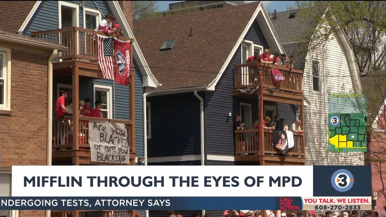 Thousands flock to Mifflin Street for annual block party - YouTube