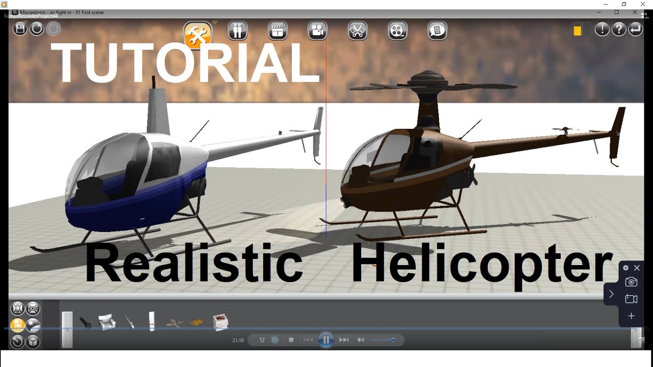 How to transform any basic helicopter to a realistic helicopter with ...
