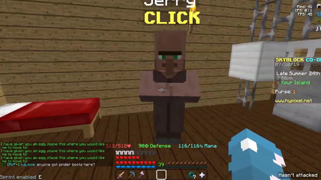 Abusing Jerry the Villager in Hypixel Skyblock - YouTube