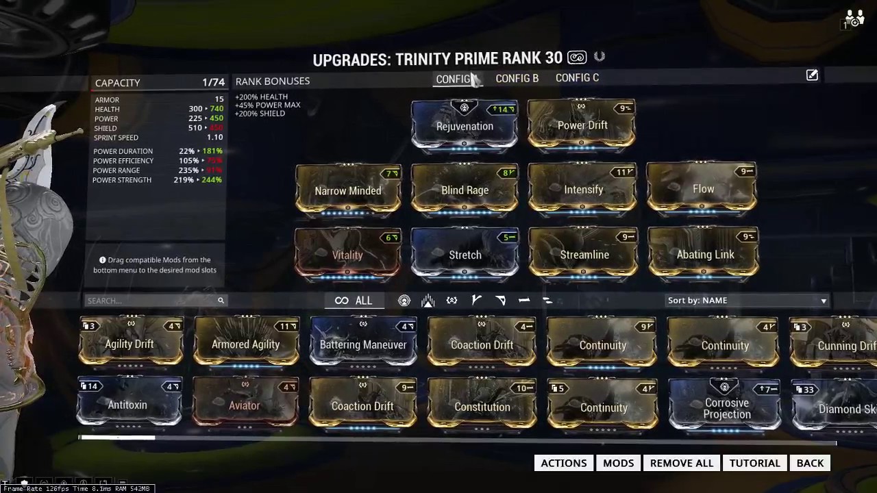 How to name load-out configurations in Warframe - YouTube
