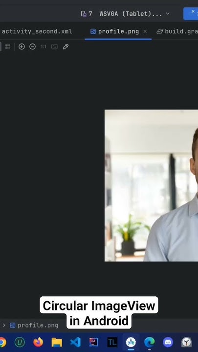 Circular ImageView Android in 30sec #androiddevelopers #kotlinandroid #kotlin - YouTube