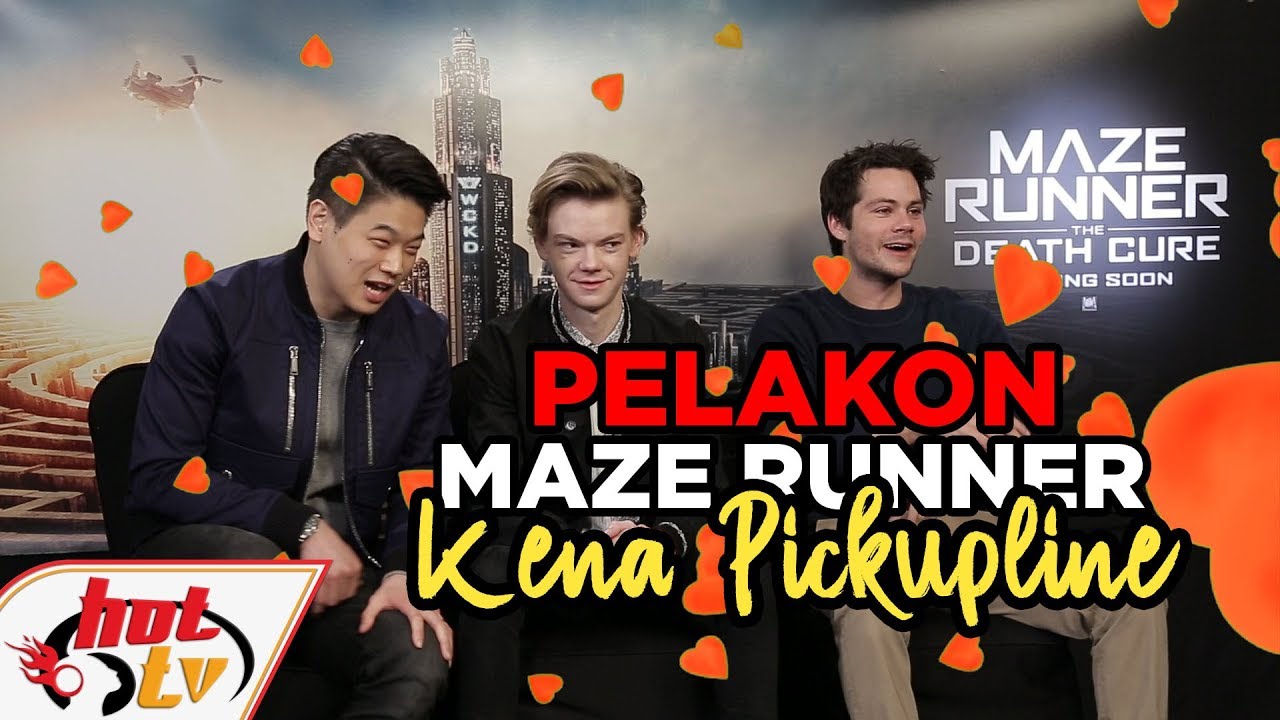 Maze Runner cast LOST IT to cheesy pickup-lines! - YouTube
