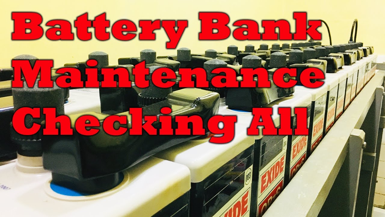 Battery Bank Maintenance - YouTube