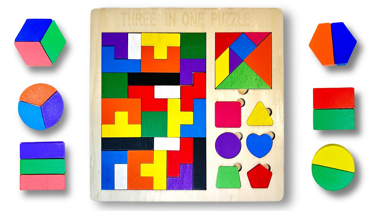 Best Learn Puzzle Geometric shapes | Preschool Toddler Learning Toy ...