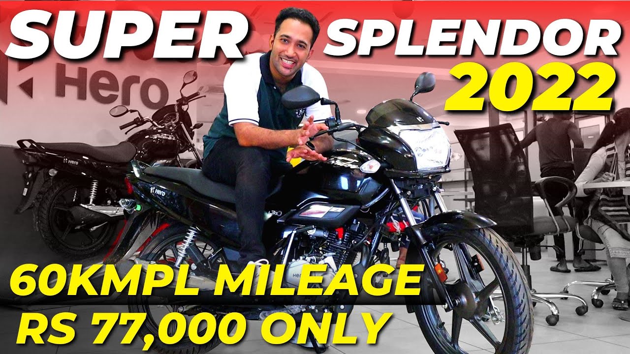 2022 Hero Super Splendor Canvas Black Edition | 60kmpl Mileage at Rs ...