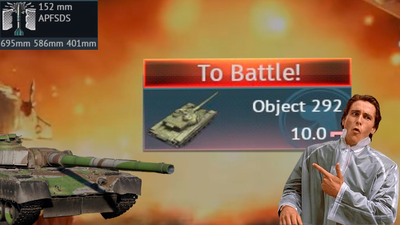 Object 292 with a pen of 695mm | War Thunder - YouTube