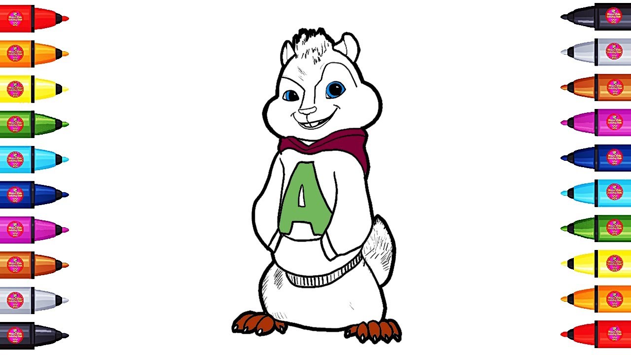 Alvin and the Chipmunks The Squeakquel Paint Coloring Pages for ...