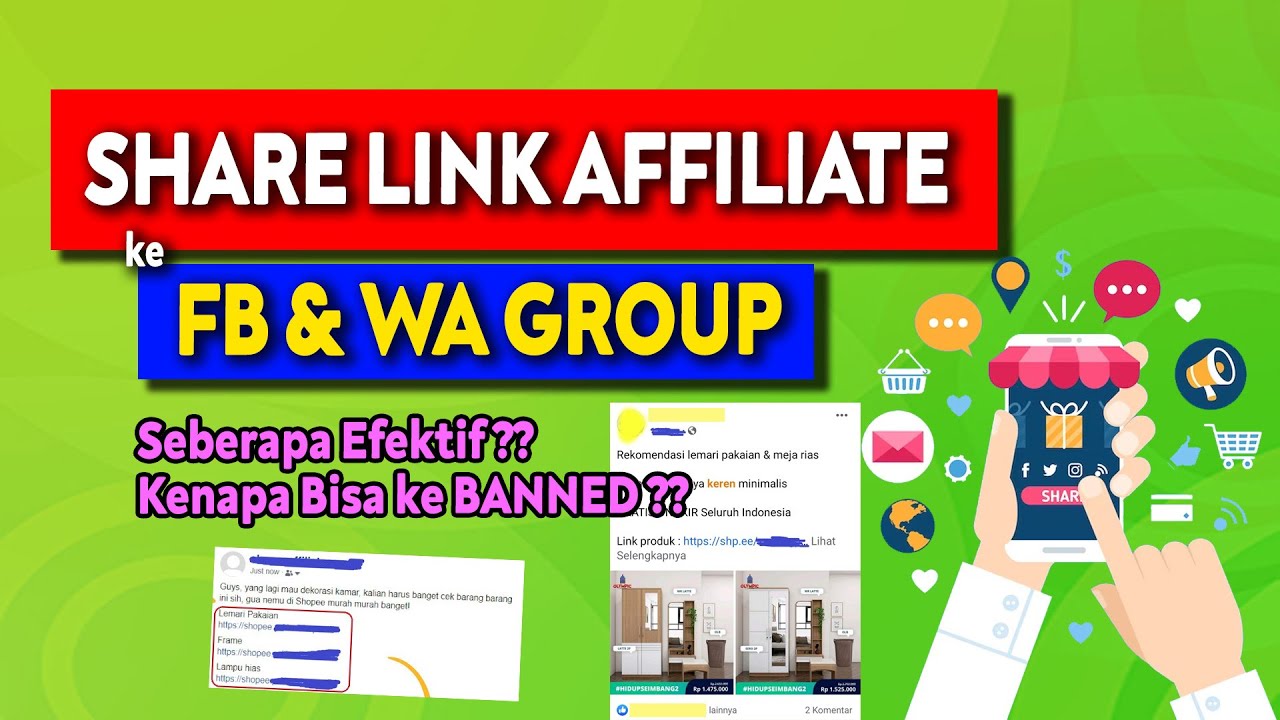 Seberapa Efektif Sebar Link Affiliate ke Group Facebook atau Whatsapp ...