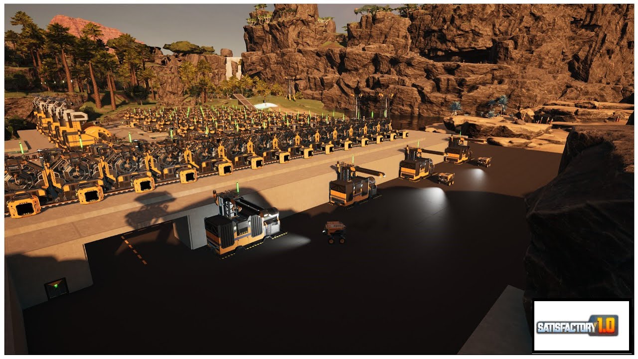 Logistics for our new factory -Satisfactory pt8 - YouTube