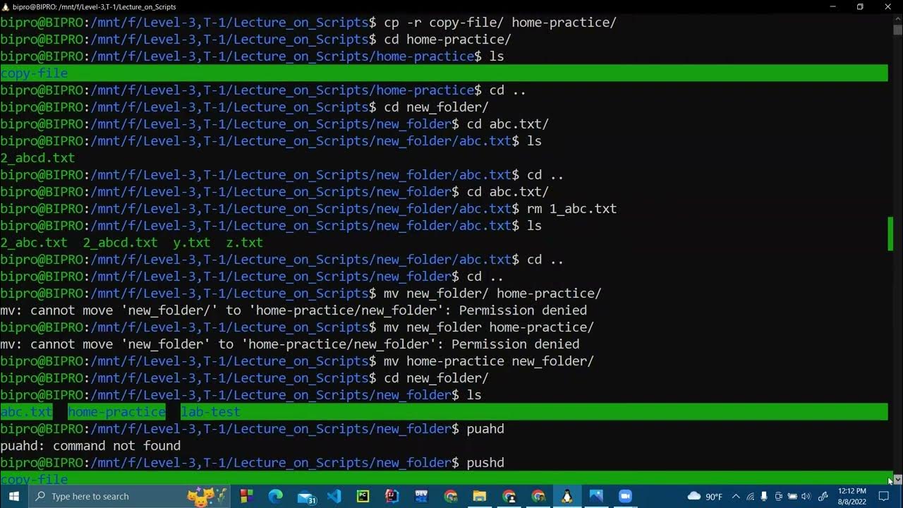 Linux Basic command - YouTube