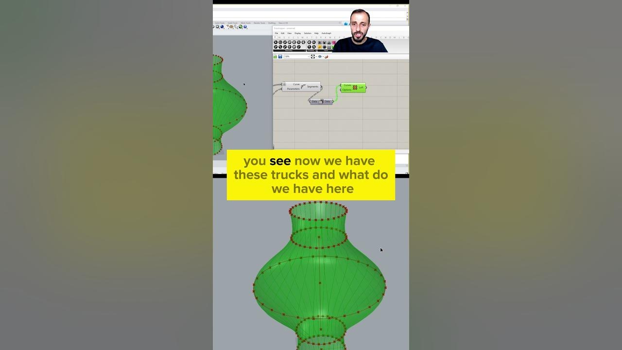 Craft your lamp form with Grasshopper. #LampForm #grasshopper3d - YouTube