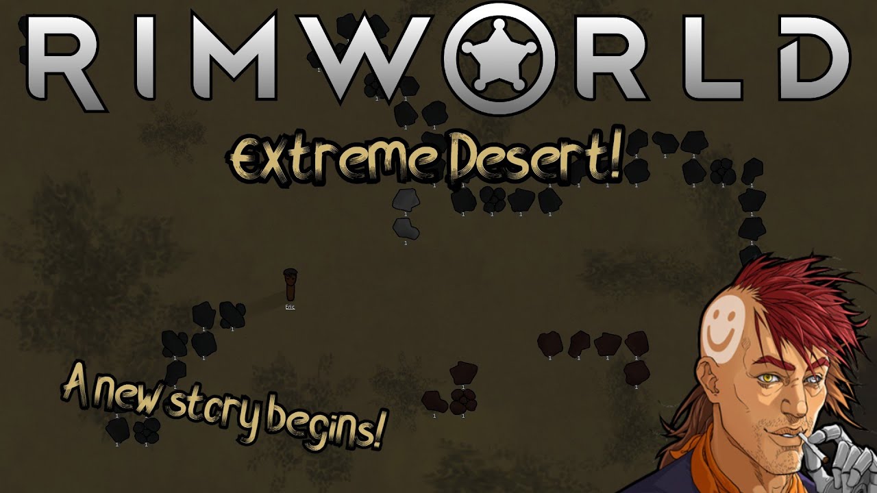 RIMWORLD EXTREME DESERT! │The story of Eric begins │ Epic Rimworld ...