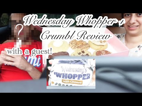 Wednesday Addams Family Meal from Burger King & Crumbl Review for Week ...