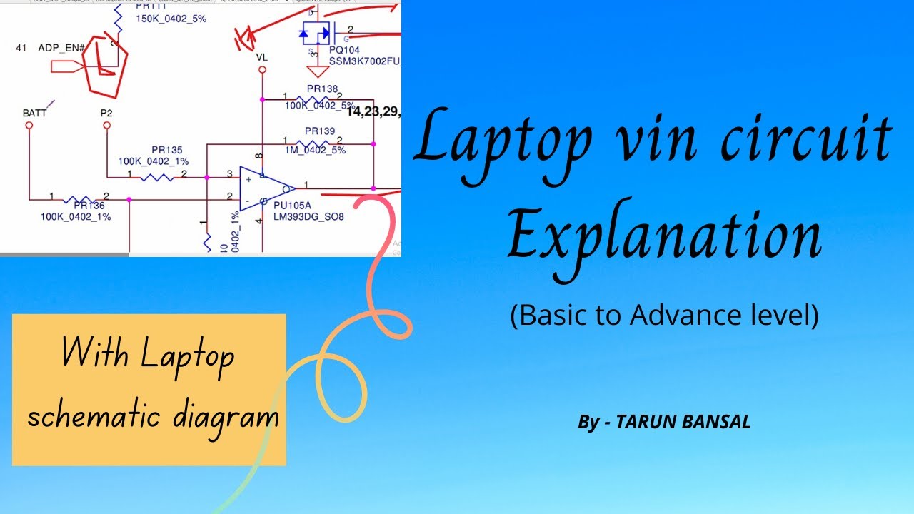 Laptop vin circuit sequence | Schematic diagram explanation in Hindi ...