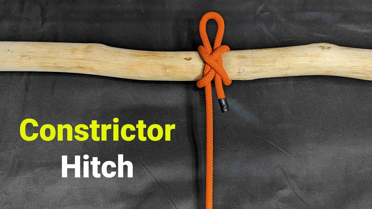 【Constrictor Hitch】比Clove Hitch更穩固的蟒蛇結 - YouTube