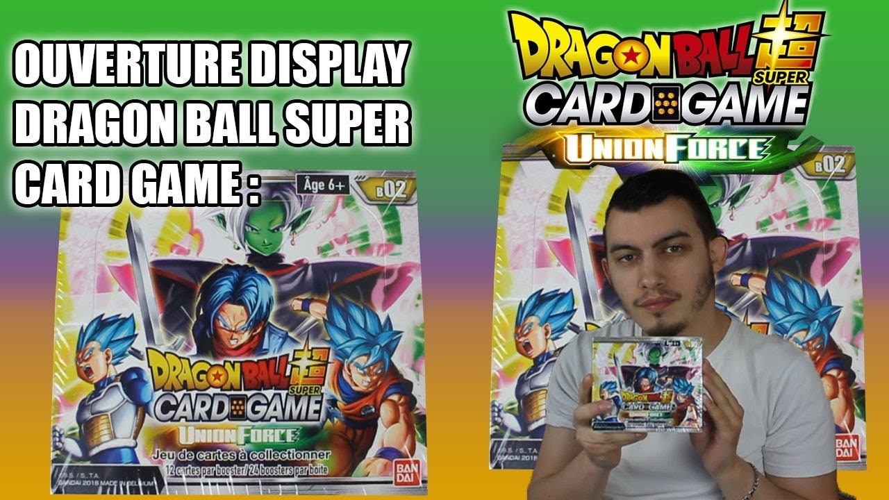OUVERTURE DISPLAY UNION FORCE B02 FR ! DRAGON BALL SUPER CARD GAME ...