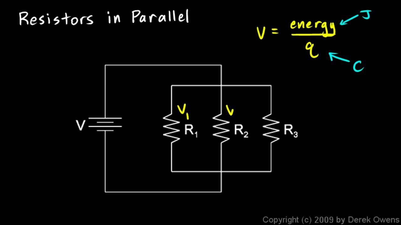 Physics 13.4.2b - Resistors in Parallel - YouTube