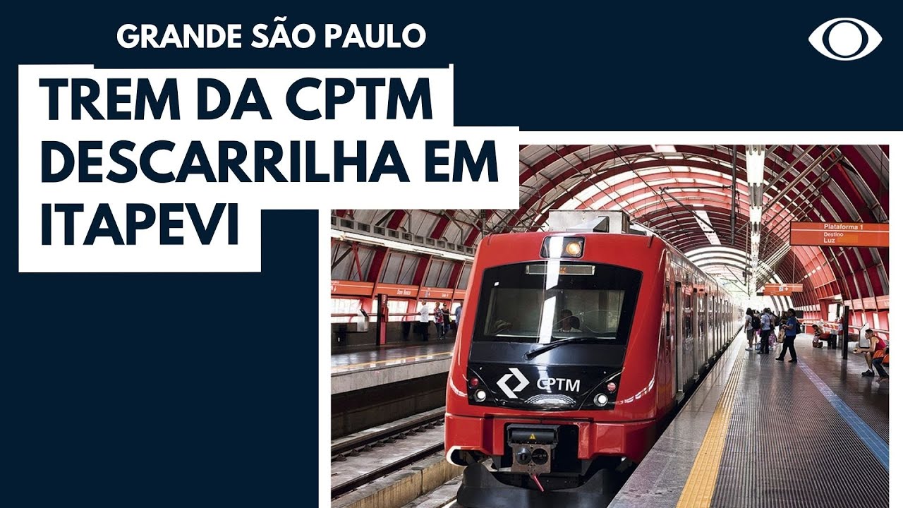 Trem da CPTM descarrilha na Grande São Paulo - YouTube
