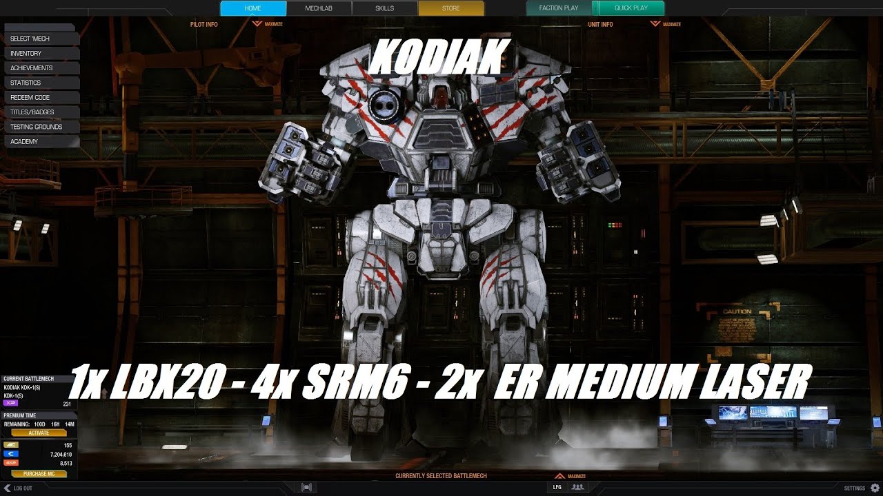MWO - Kodiak "Spirit Bear" #50 - Splatbear - YouTube