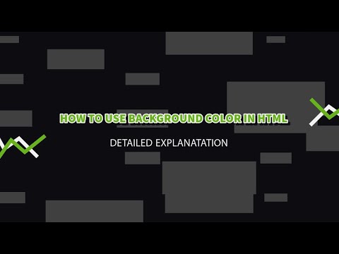 how to use background color in html - YouTube
