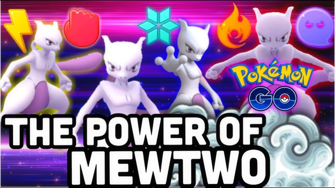 THE POWER OF MEWTWO ALL MOVESETS IN POKEMON GO | ICE BEAM THUNDER BOLT ...