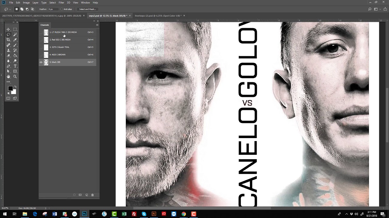 simulated process color separations for screen printing - YouTube