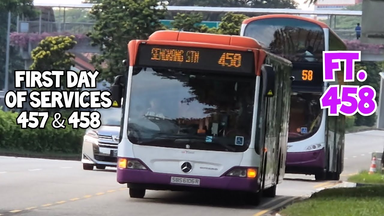 First Day Of Limited-Stop Services 457 & 458 ft. SBS6106R on 458 (SBST ...