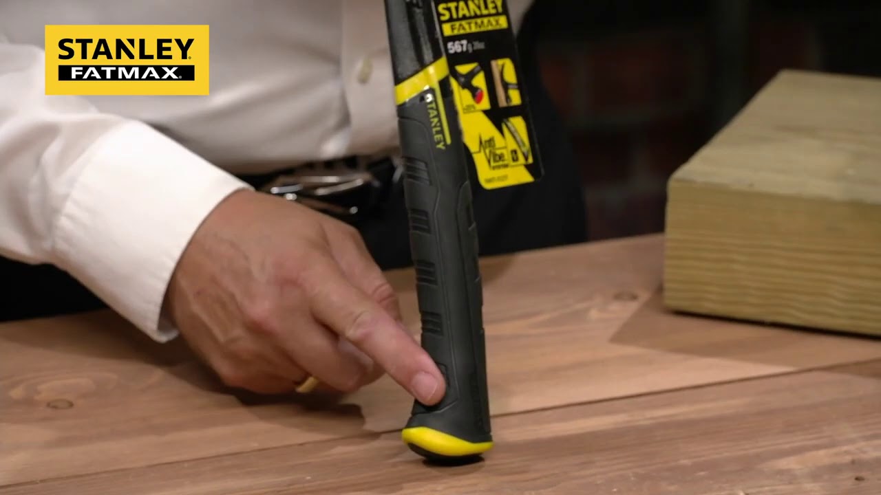 Stanley FatMax 20oz Antivibe Claw Hammer & Pry Bar XMS19AVHBAR - YouTube