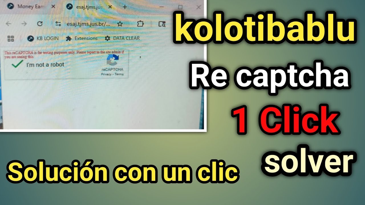 ¡Kolotibablo reCAPTCHA con un solo clic! #SoluciónCaptcha #kolotibablo ...