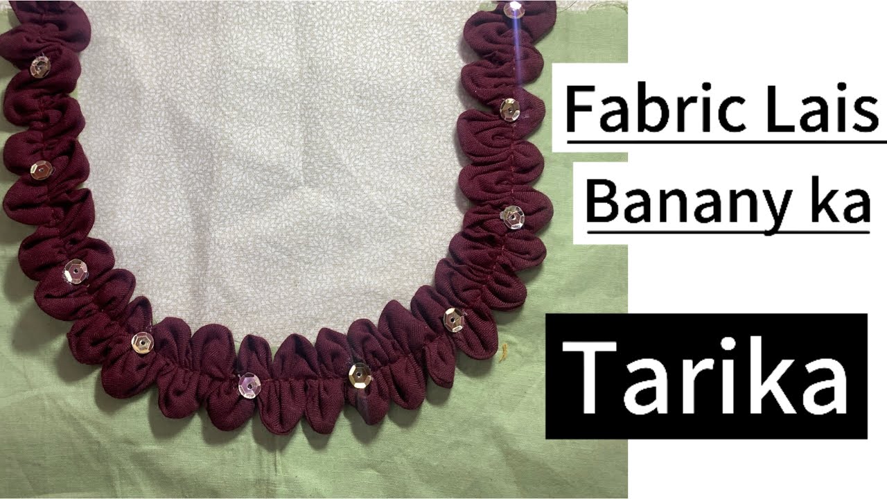 Easy Way To Make FABRIC LAIS | AFM Stiching - YouTube