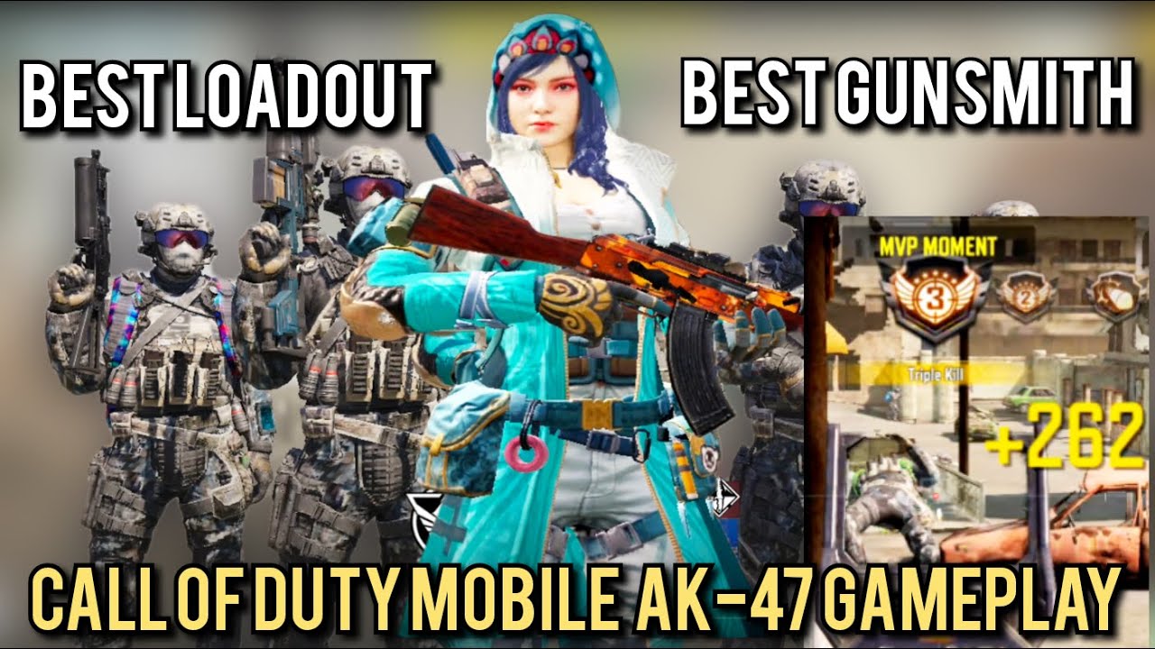 Call Of Duty Mobile AK 47 Gameplay Best AK47 Gunsmith in Season 1 AK 47 ...