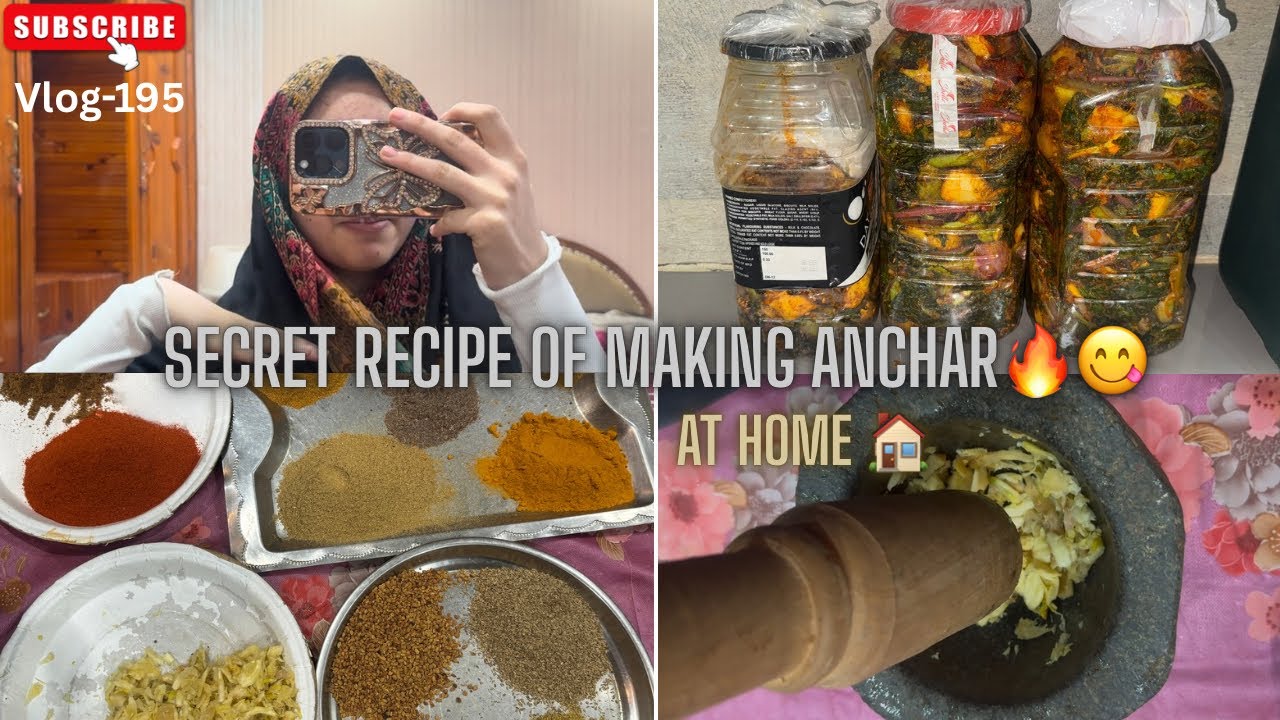 Homemade Achar Recipe | Easy & Tasty Pickle at Home😋🤤|Vlog-195 ...