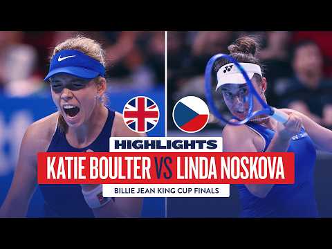 Katie's Battle v Wimbledon CHAMP 🏆 | Boulter v Noskova | Billie Jean King Cup 2026 Highlights