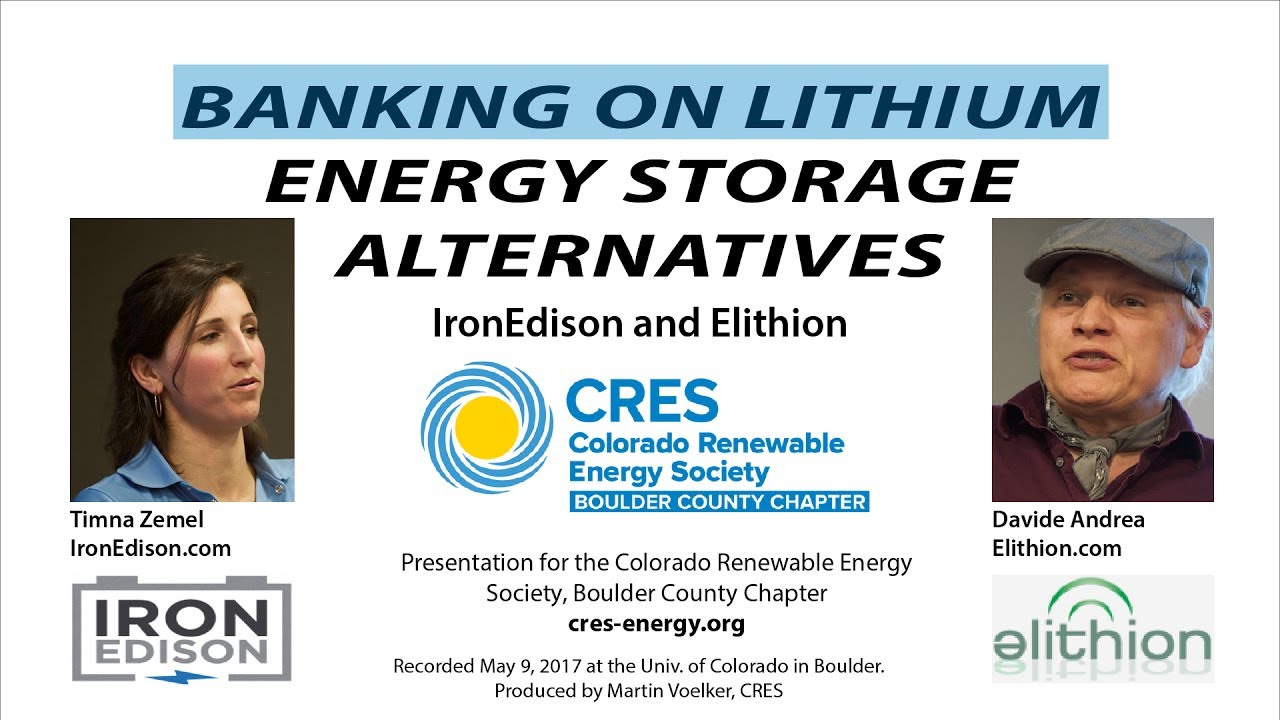 Banking on Lithium: Energy Storage Alternatives - YouTube
