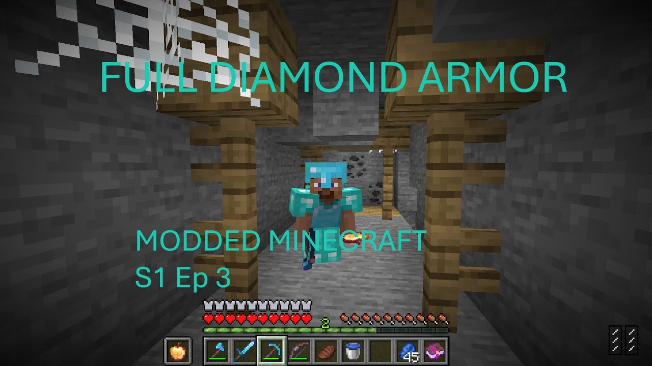 I GOT FULL DIAMOND S1 Ep 3 || MODDED MINECRAFT - YouTube