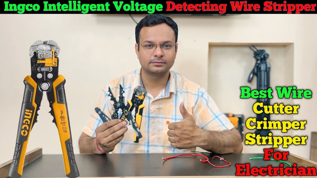 Ingco Intelligent Voltage Detection Wire Stripper || Best Voltage ...
