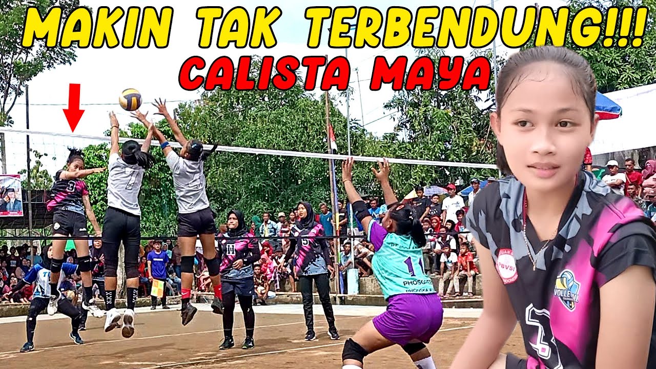 SPIKE TAJAM!!!Voli Tarkam Putri Calista Maya Terbaru di Turnamen voli ...