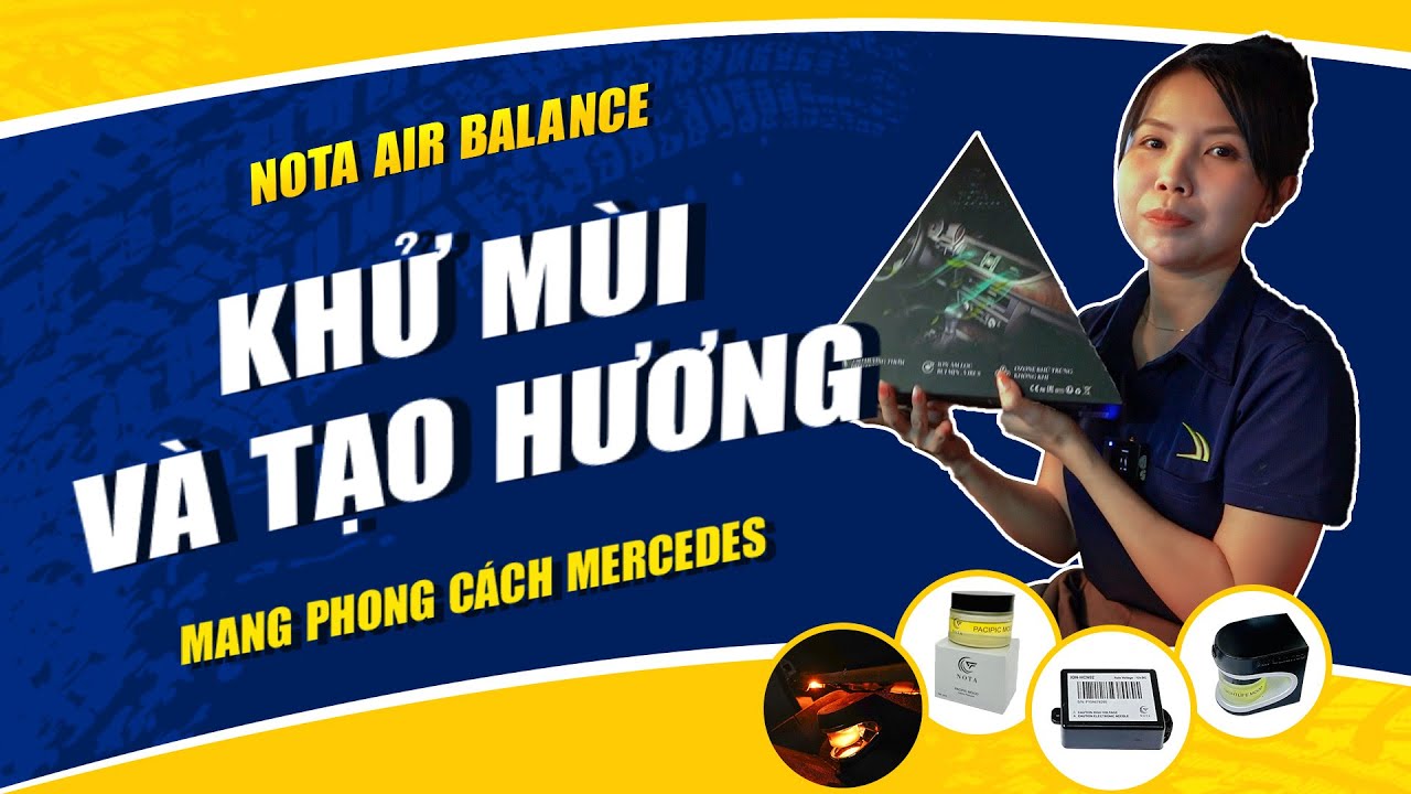 Bộ Khuếch Tán Nước Hoa Ô Tô Nota Air Balance - Ô Tô Hoàng Kim - YouTube