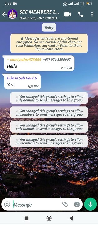 Only admin can send massage ।। Admin can send message in whatsapp me ...