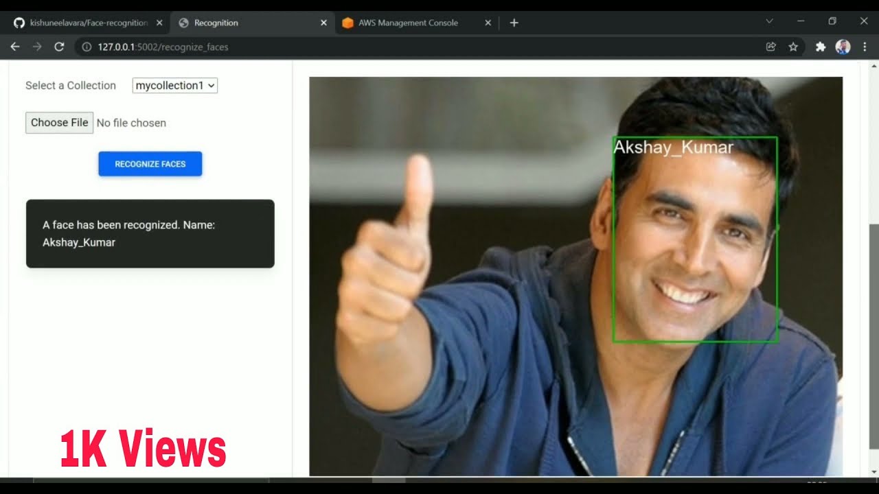Face Recognition Using Amazon Rekognition Python Flask Ui 4396