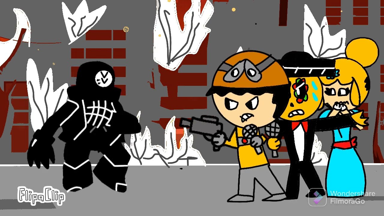 fnf short circuit ; poco vs rico (dark) animation // fnf brawl stars ...