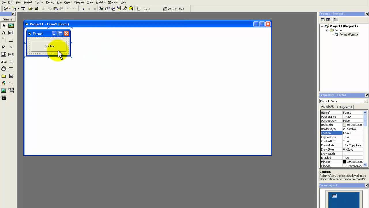 Visual Basic 6.0 - Hello World Program [HD] - YouTube
