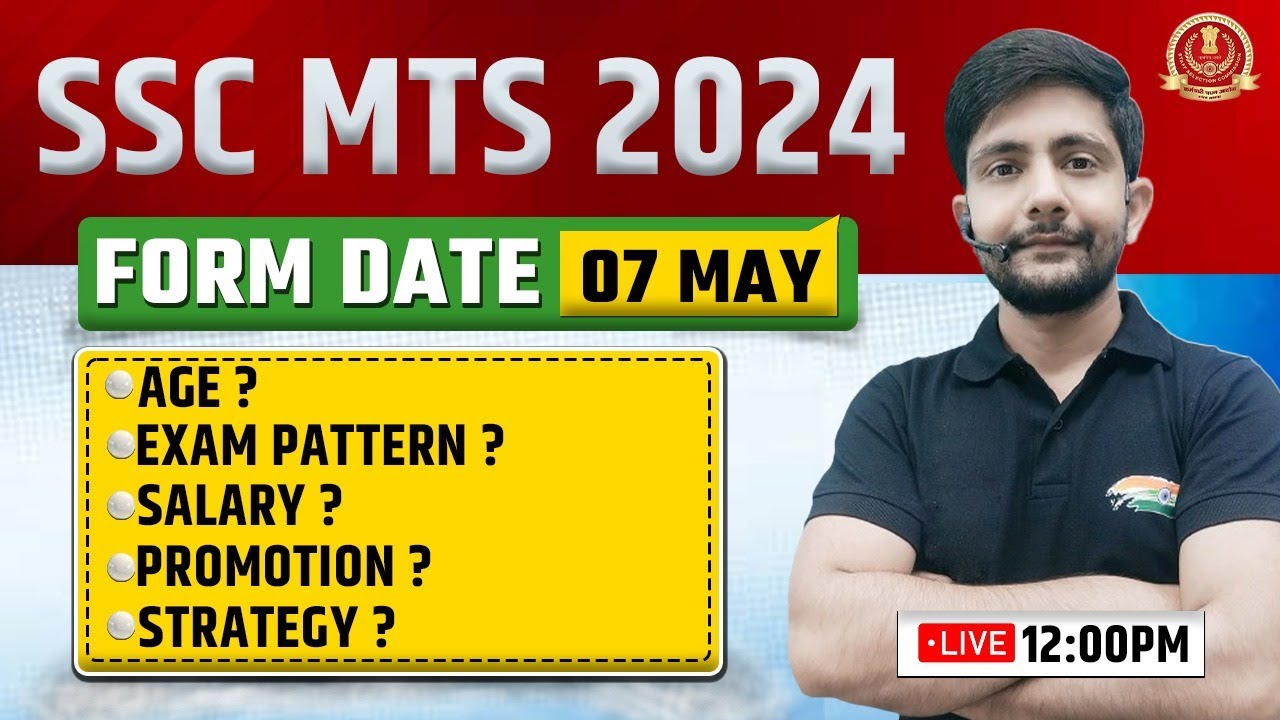 SSC MTS New Vacancy 2024 | Online Form, Exam Pattern, Eligibility, SSC ...